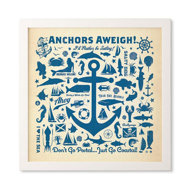 Anchors Aweigh Framed Wall Art Anderson Design Group