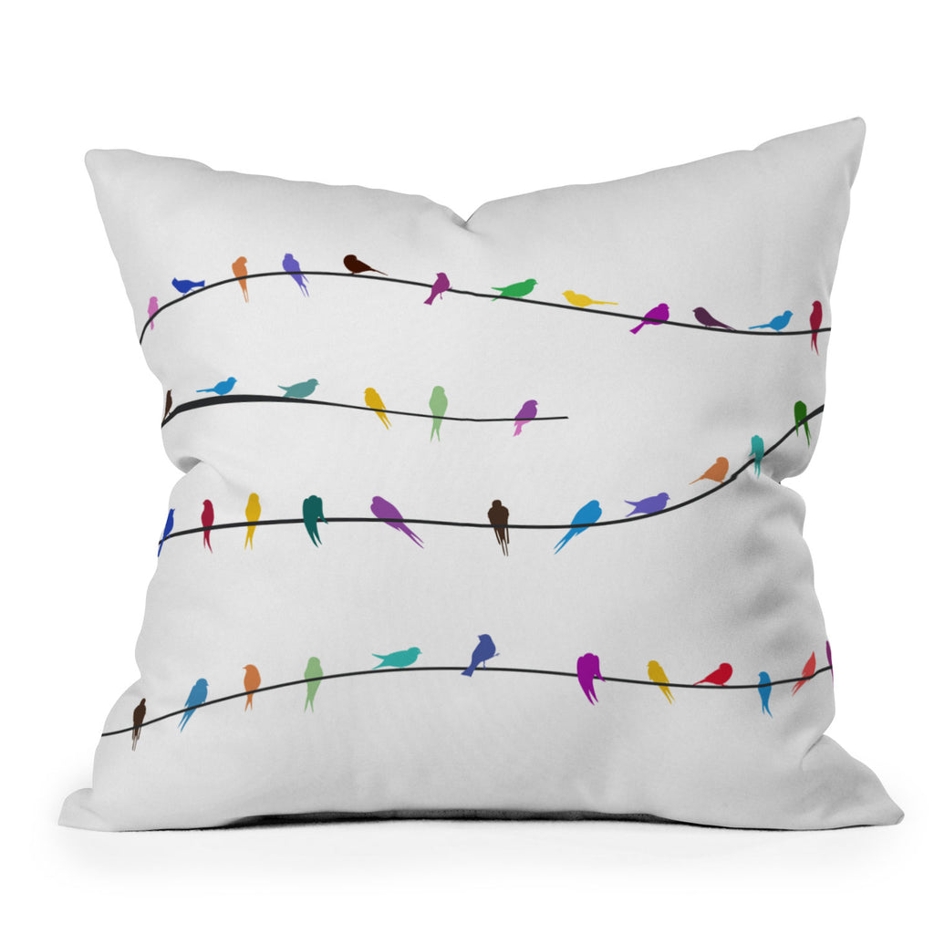 Happy Spring Outdoor Throw Pillow Belle13