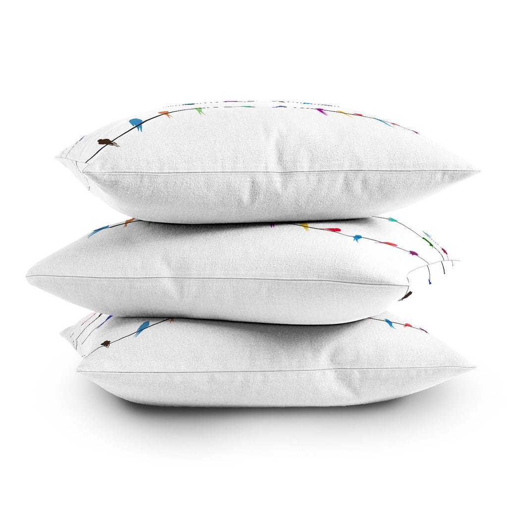 Happy Spring Outdoor Throw Pillow Belle13