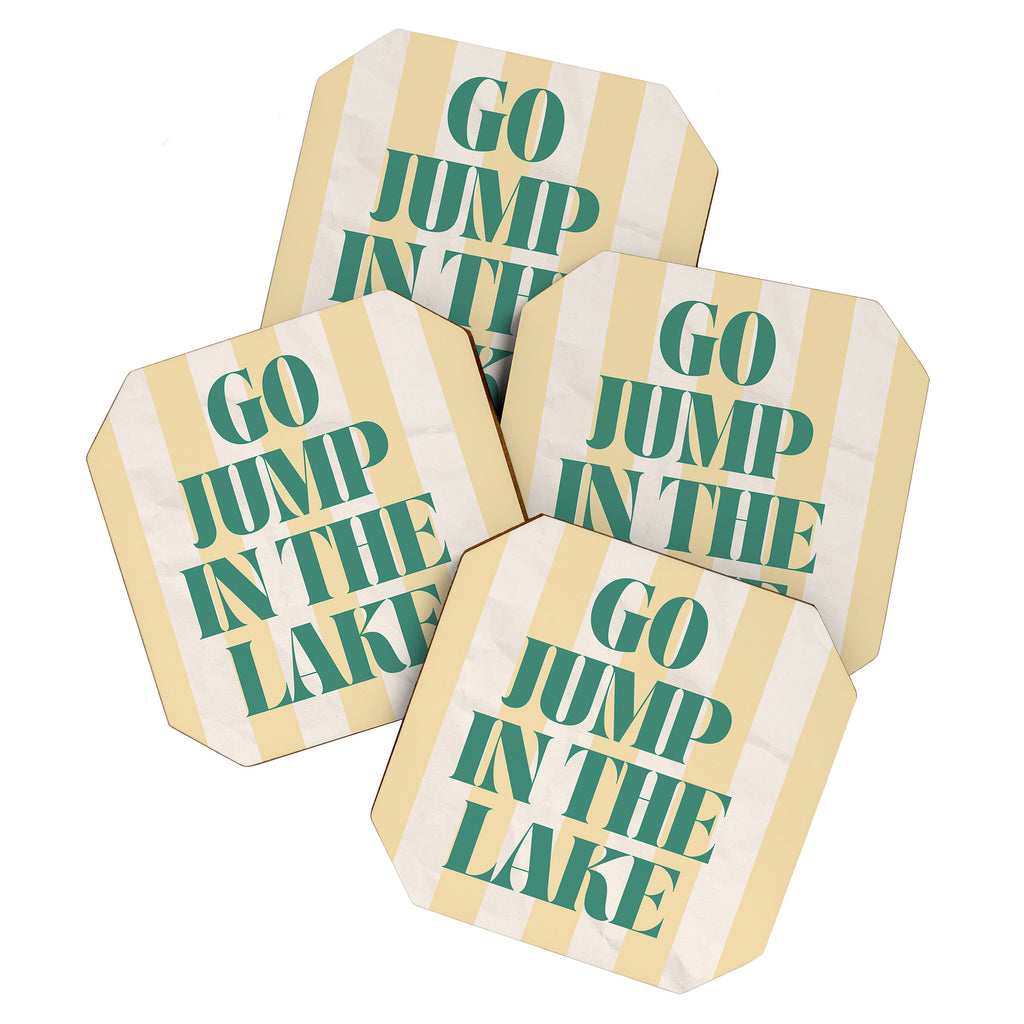 Go Jump In The Lake Coaster Set Ciaojessa