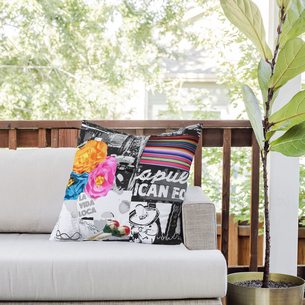 Baja Surf Trip Outdoor Throw Pillow Deb Haugen