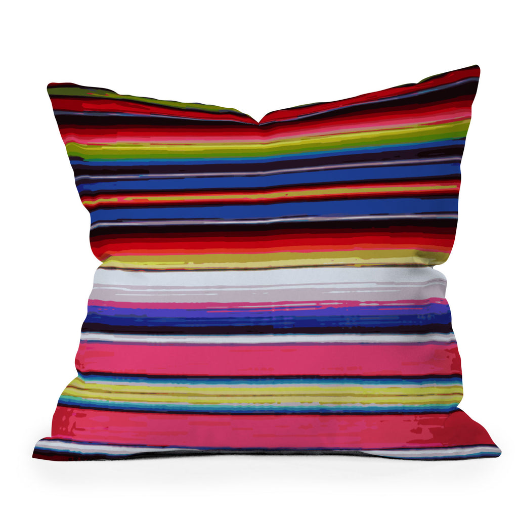 Surf Serape Outdoor Throw Pillow Deb Haugen
