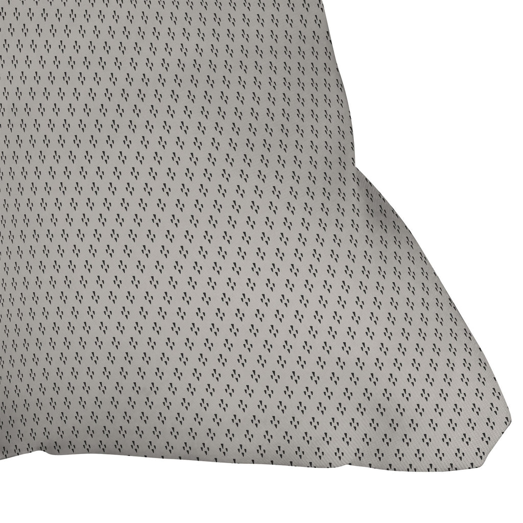 Block Print Dot Cream Throw Pillow Deny Designs
