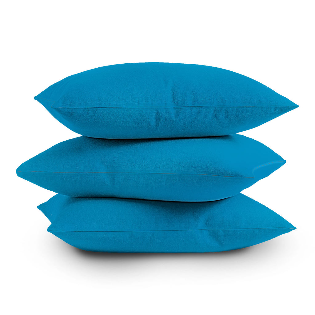 Bright Blue 313c Outdoor Throw Pillow Deny Designs