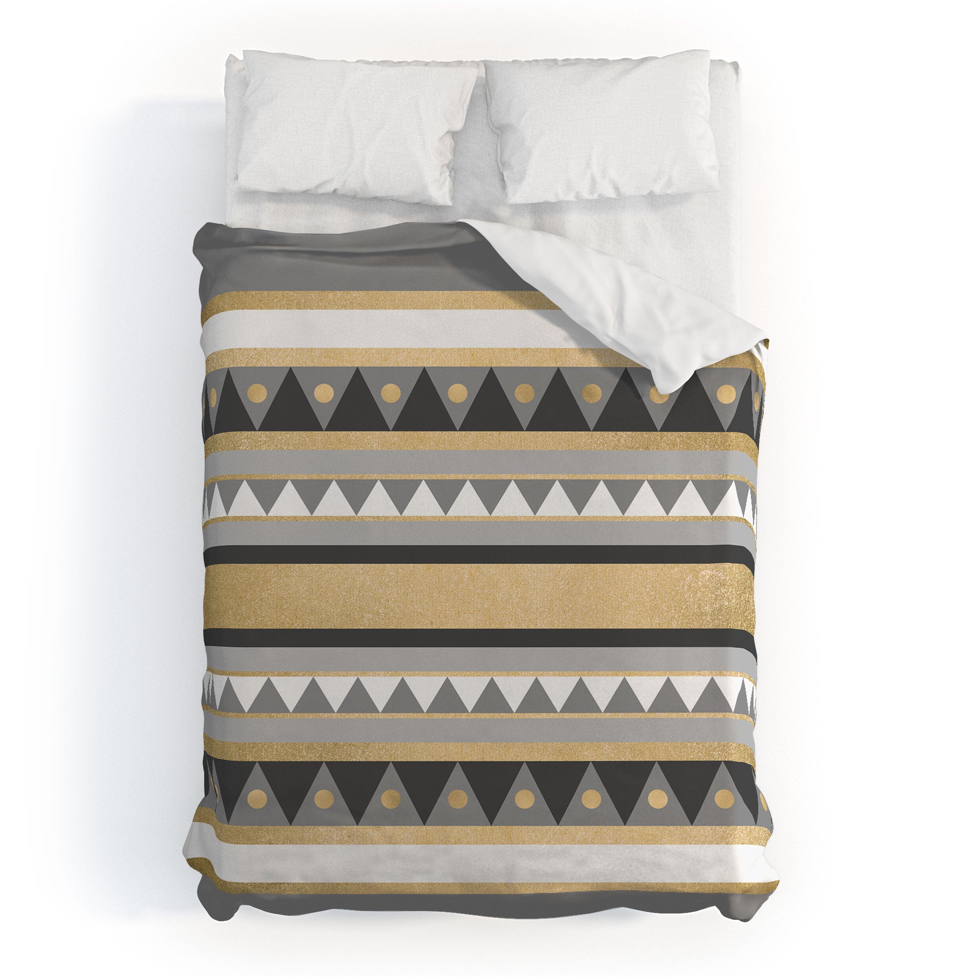 Golden Tribal Duvet Cover Elisabeth Fredriksson