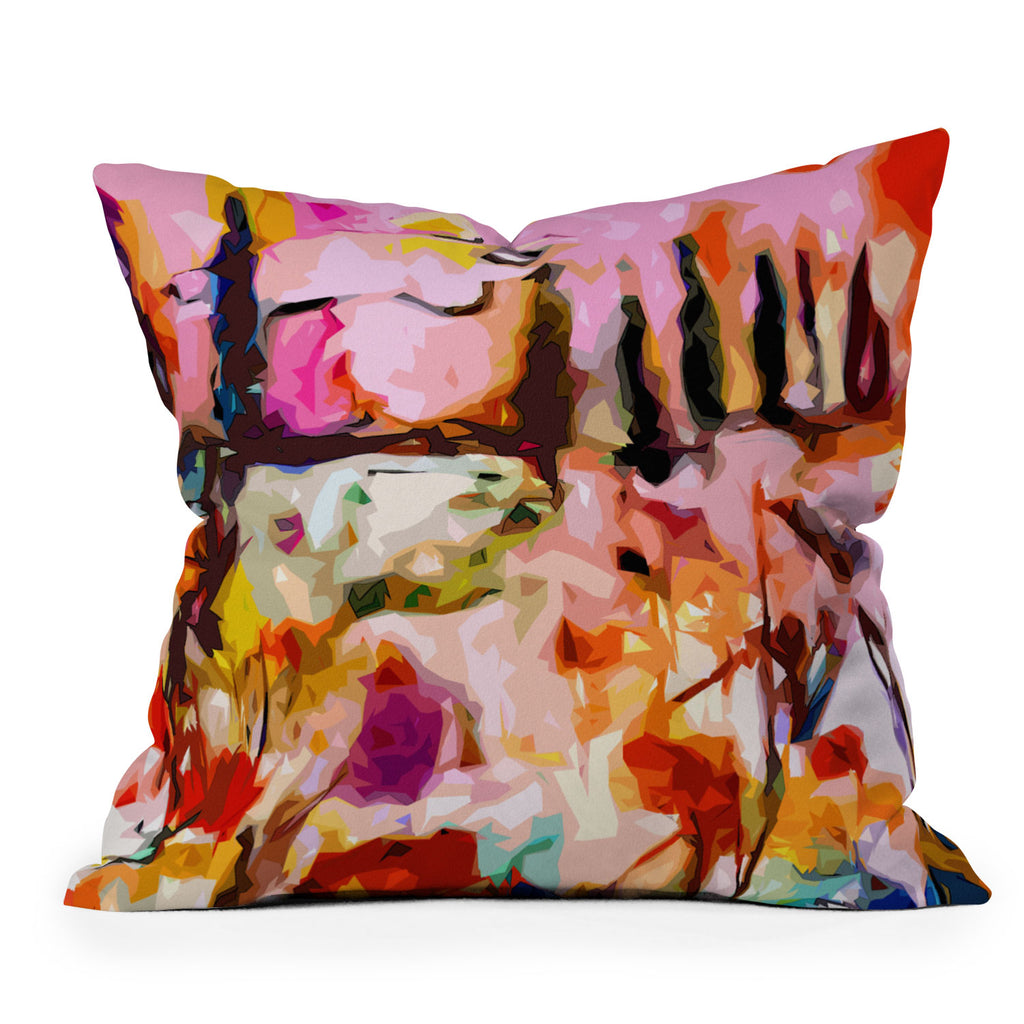 Abstract Tuscany Outdoor Throw Pillow Ginette Fine Art