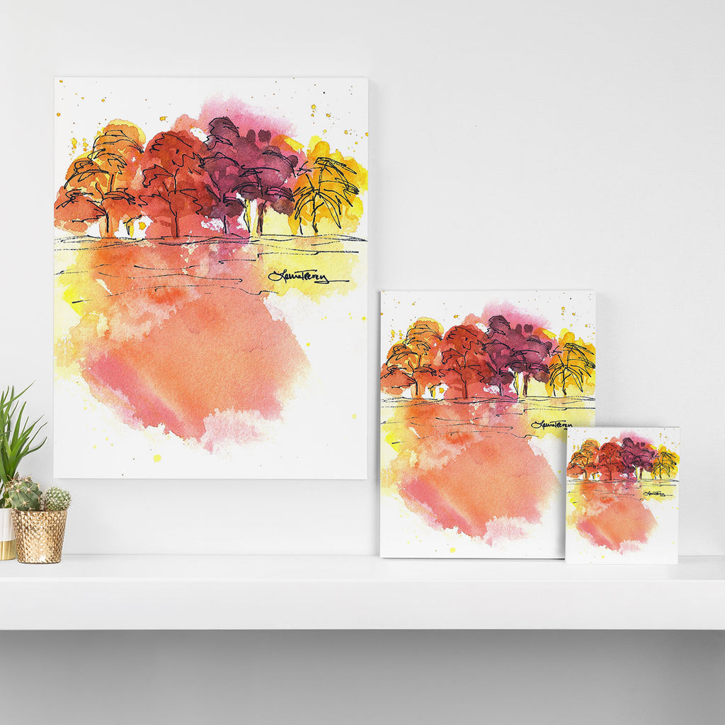 Golden Hue Art Canvas Laura Trevey
