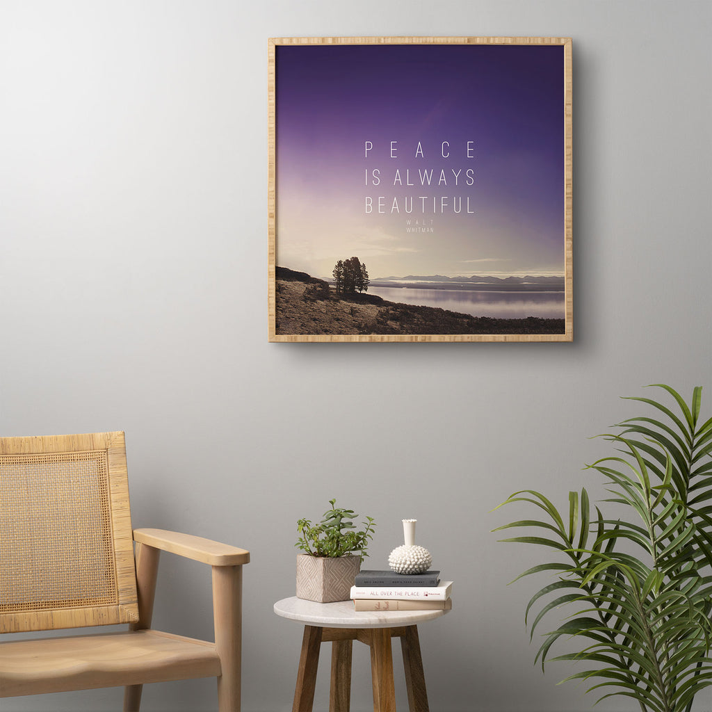 Whitman Peace Framed Wall Art Leah Flores