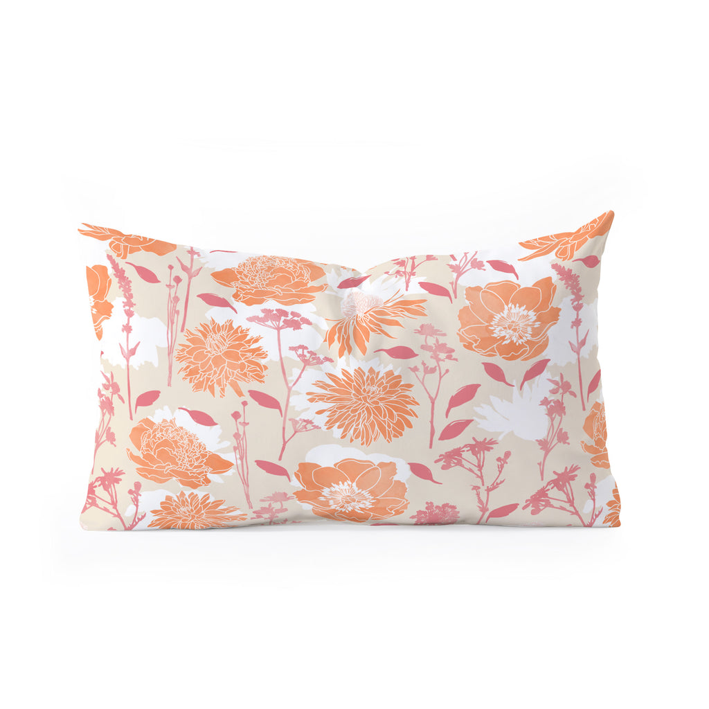 Sweet Botanical Garden Pf Oblong Throw Pillow Marta Barragan Camarasa
