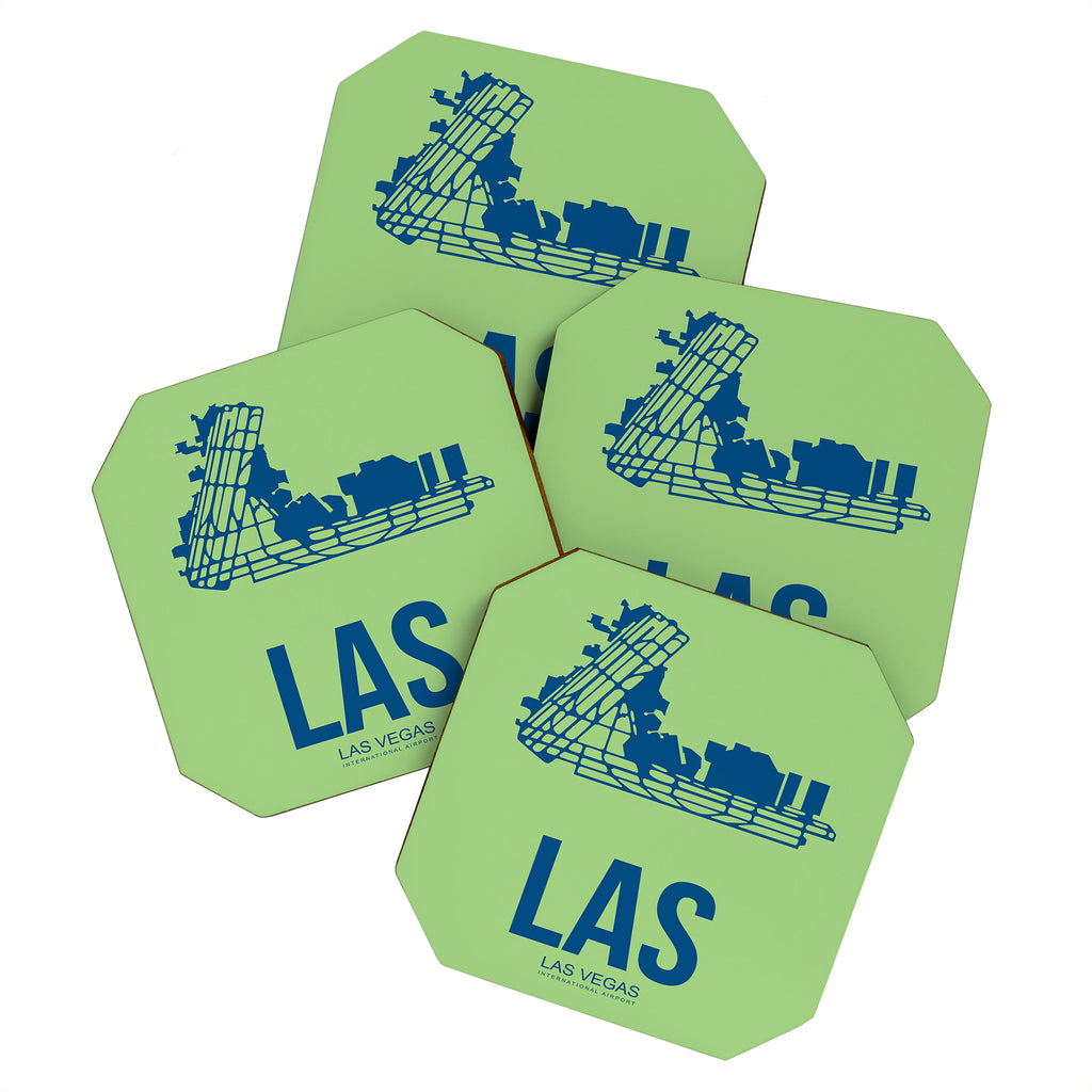 Las Las Vegas Poster Coaster Set Naxart