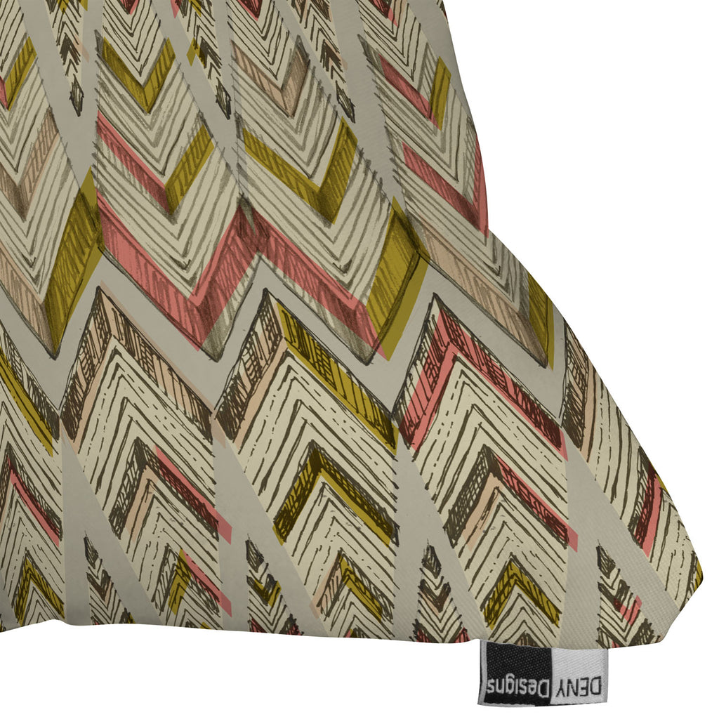 Pyramid Line West Outdoor Throw Pillow Pattern State