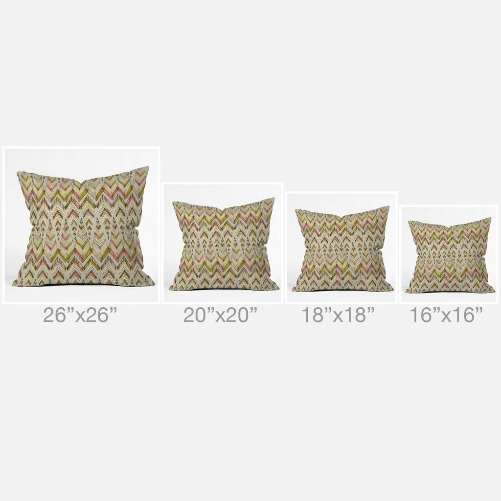 Pyramid Line West Outdoor Throw Pillow Pattern State