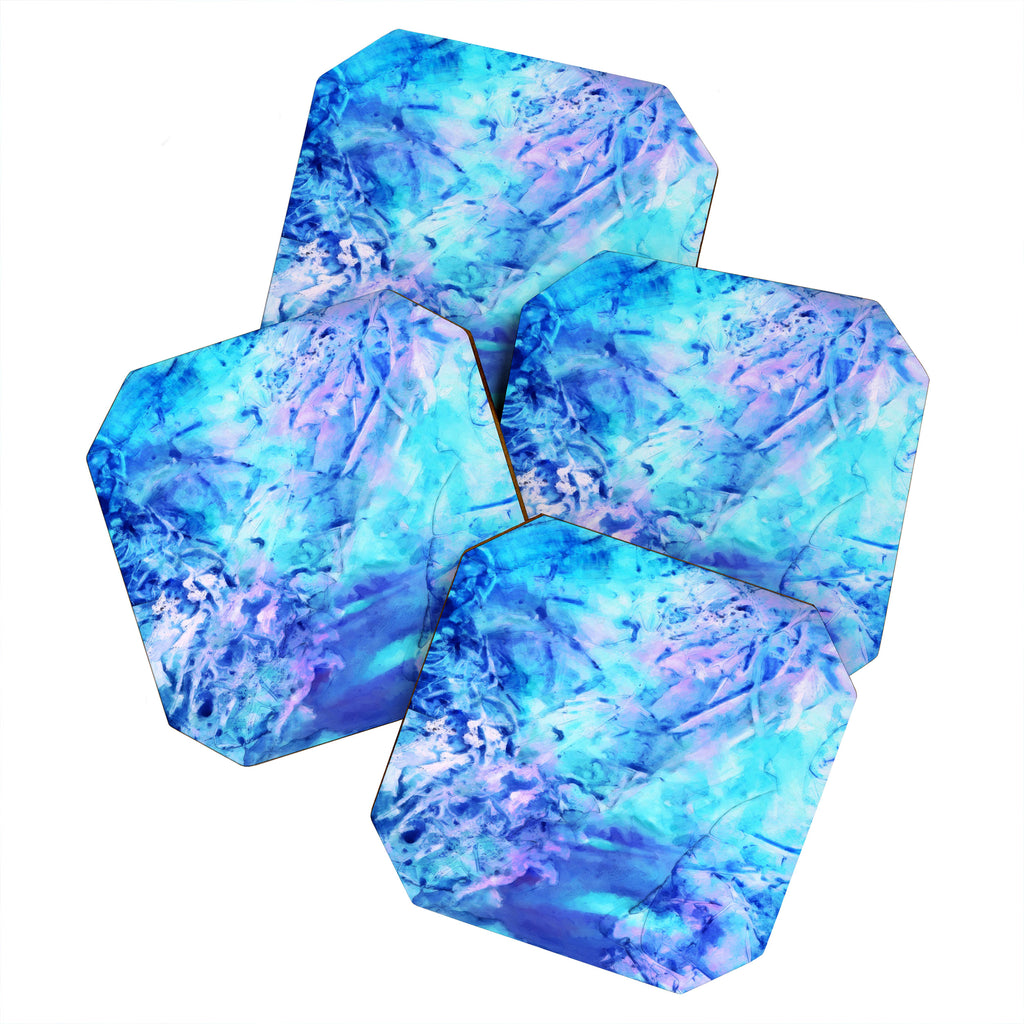 Ocean Bottom Coaster Set Rosie Brown