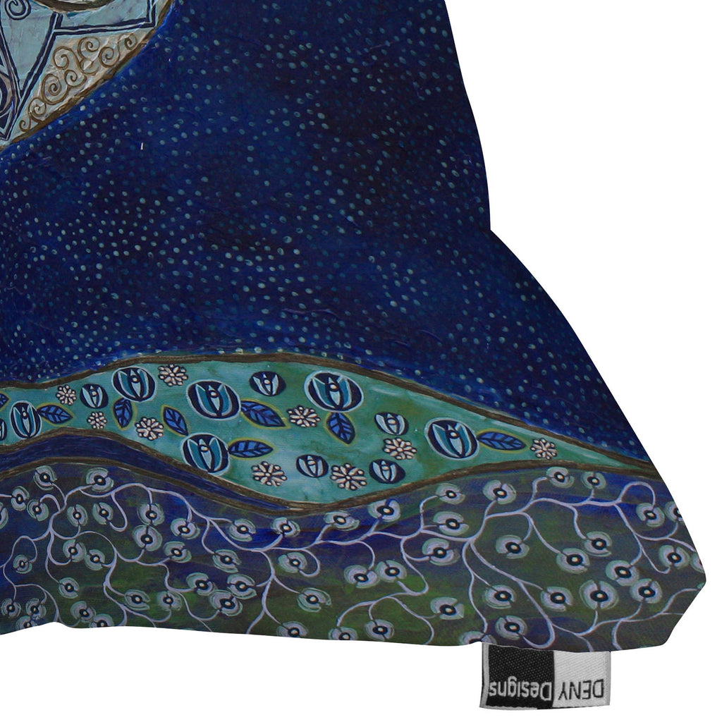 Moon In Bloom Outdoor Throw Pillow Ruby Door