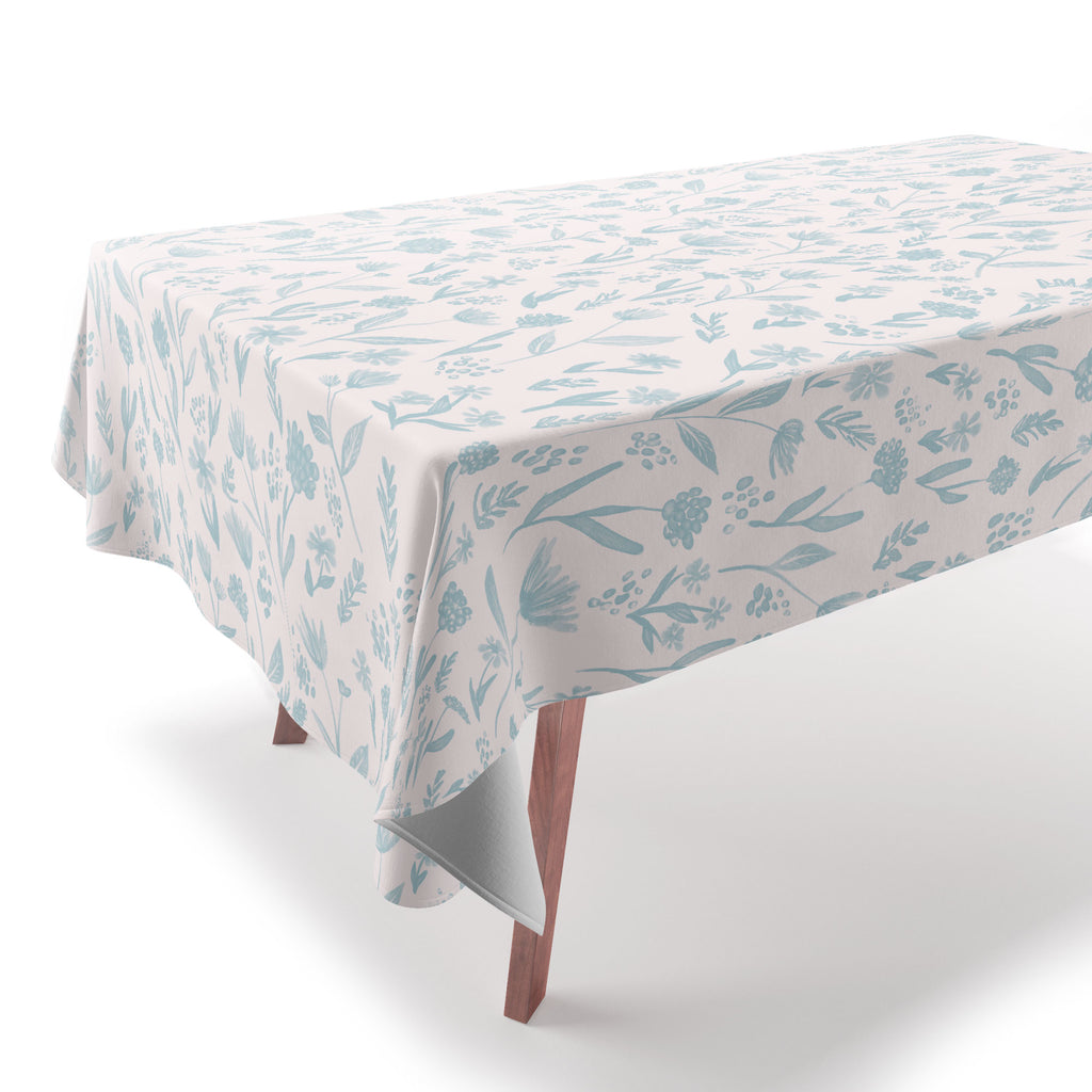 Fiona Floral Sky Tablecloth Schatzi Brown