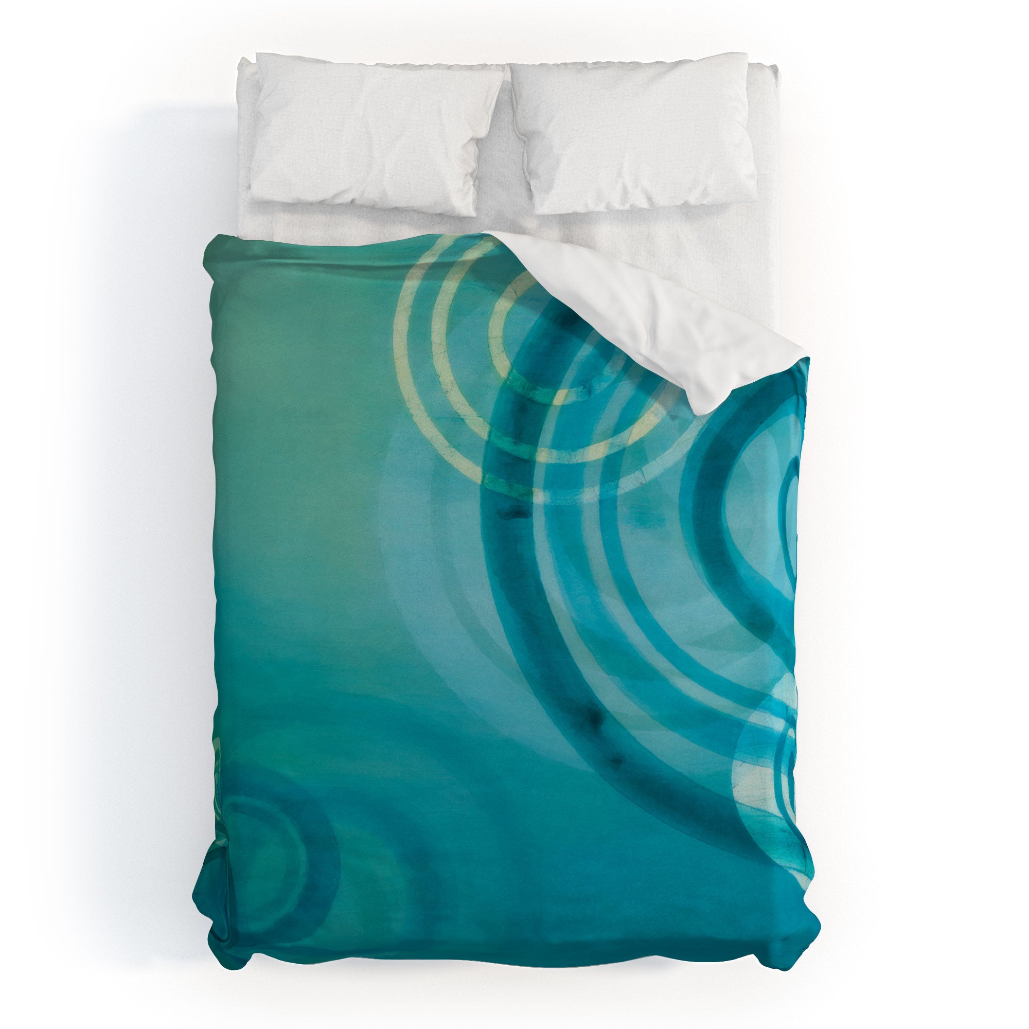 Circle World Blue Duvet Cover Stacey Schultz