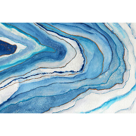 Agate Inspired Watercolor Abstract 02 Wall Mural Viviana Gonzalez