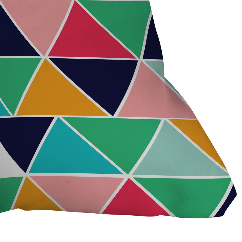 Love Triangle Outdoor Throw Pillow Vy La