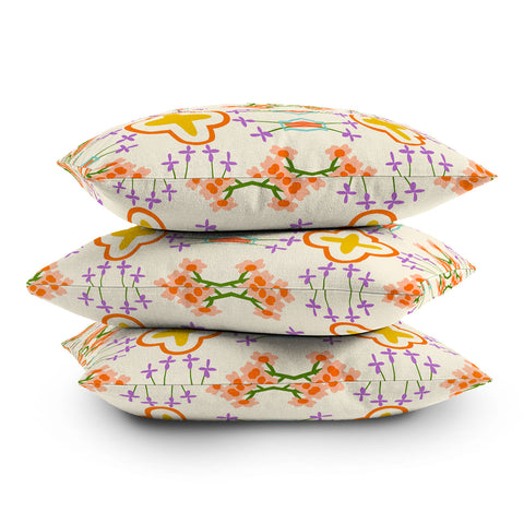 Co vintage floral Throw Pillows | Deny Designs