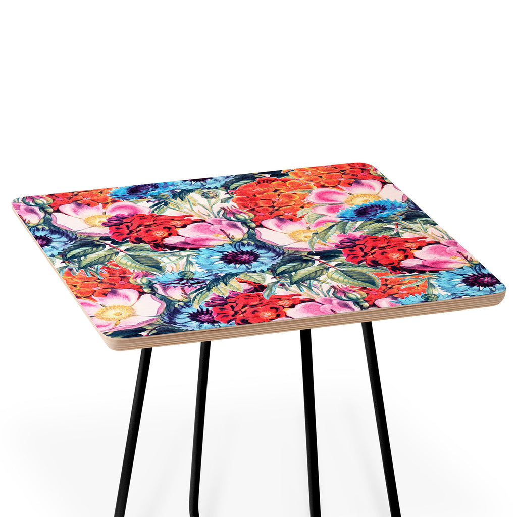 Neon Bloom Side Table 83 Oranges