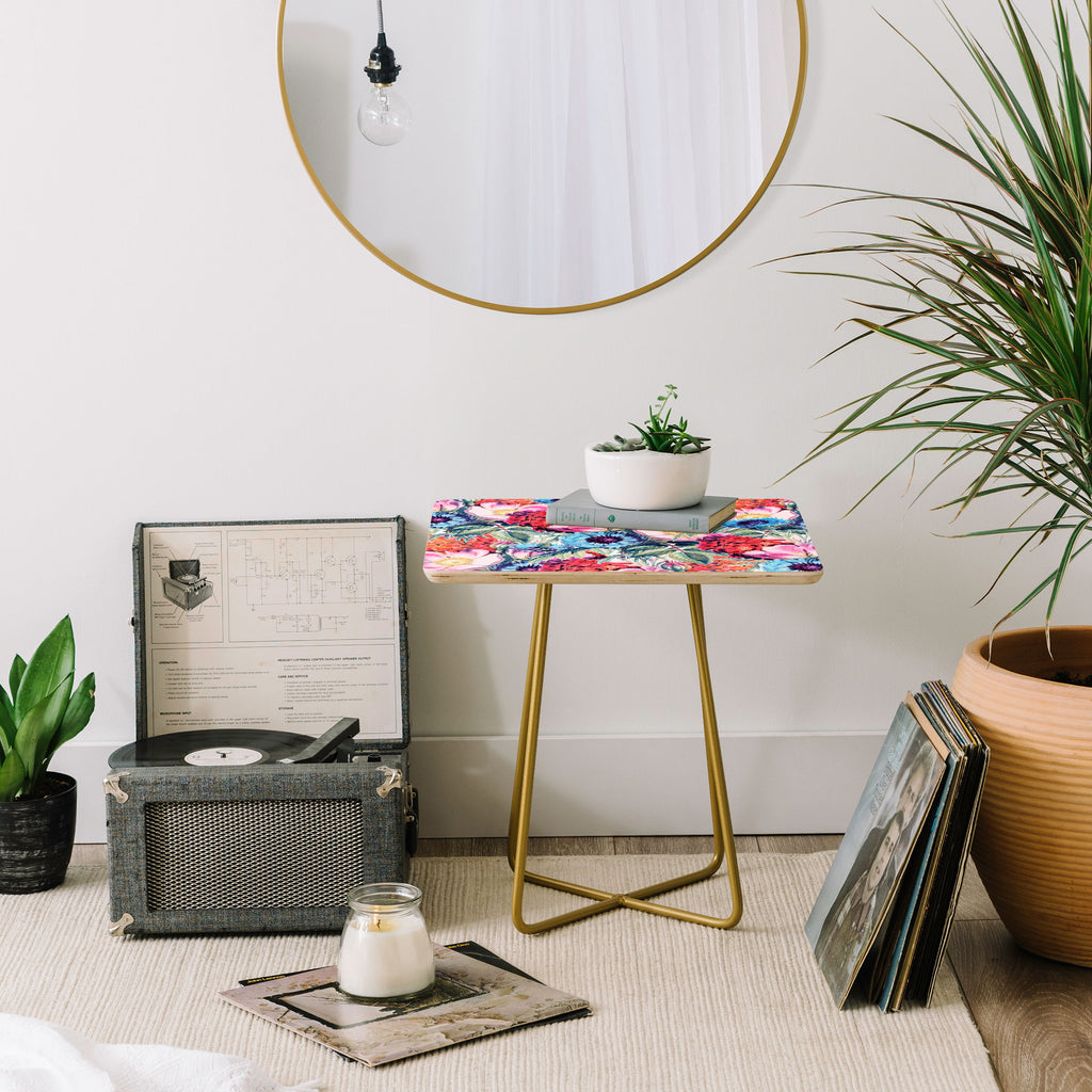 Neon Bloom Side Table 83 Oranges