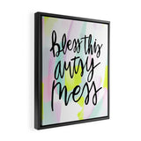 Bless This Artsy Mess Art Canvas Allyson Johnson