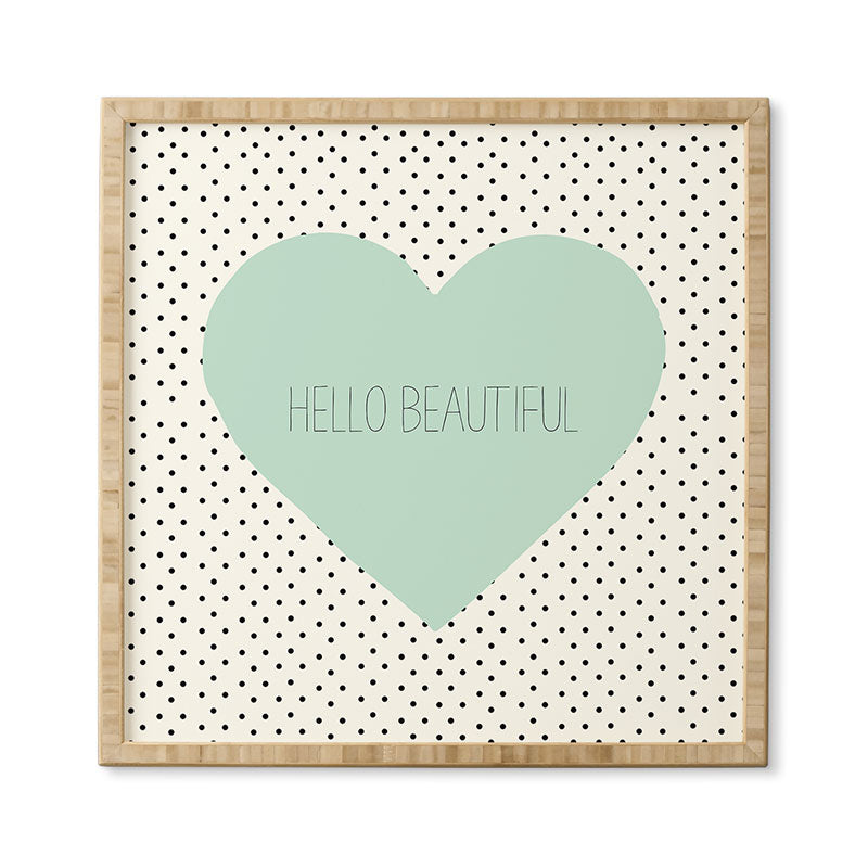Hello Beautiful Heart Framed Wall Art Allyson Johnson
