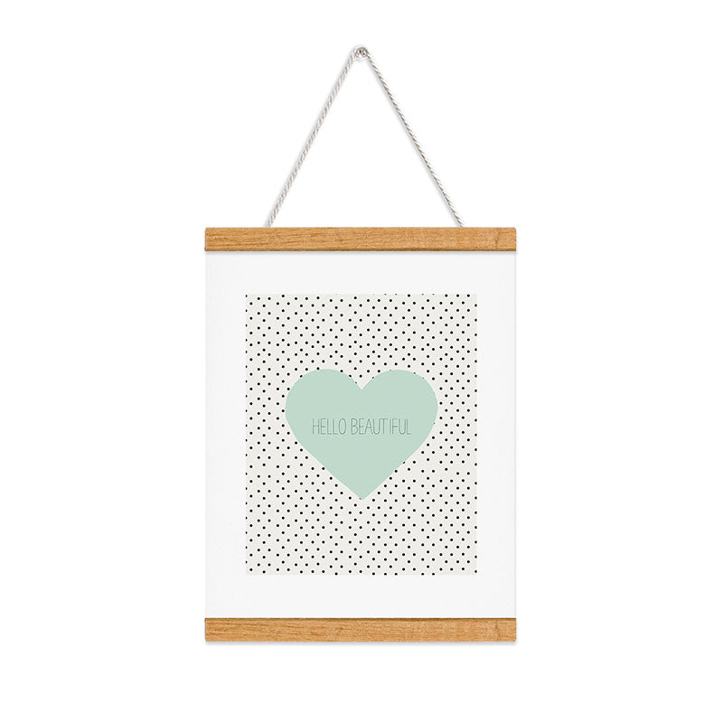 Hello Beautiful Heart Art Print Allyson Johnson