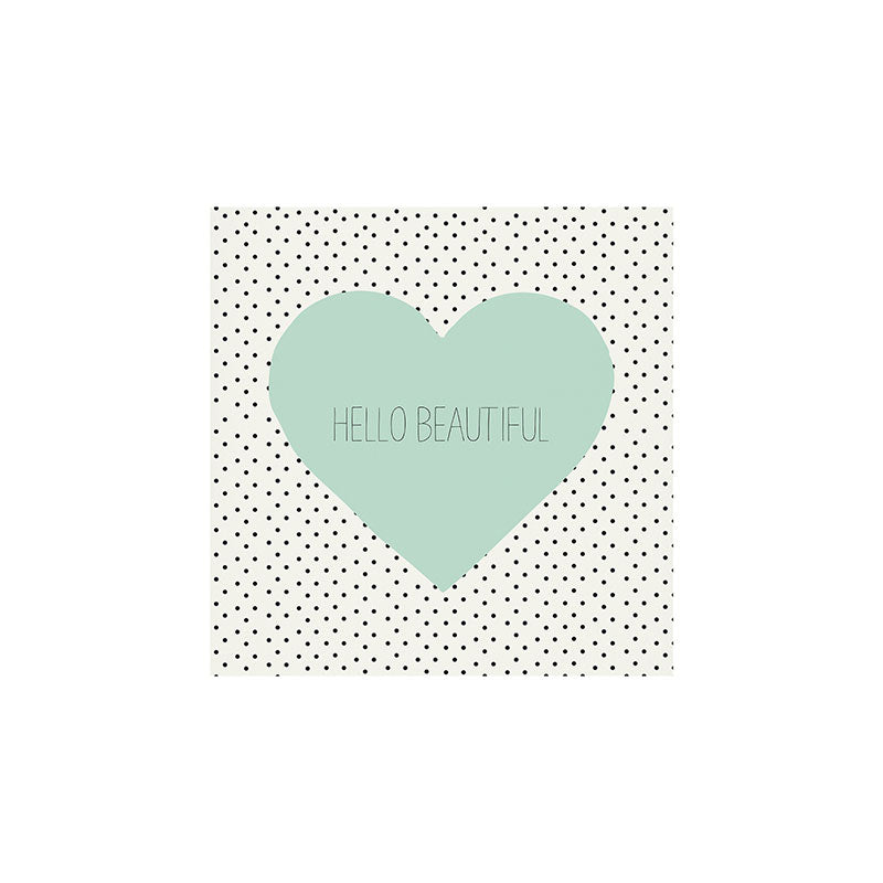Hello Beautiful Heart Art Print Allyson Johnson