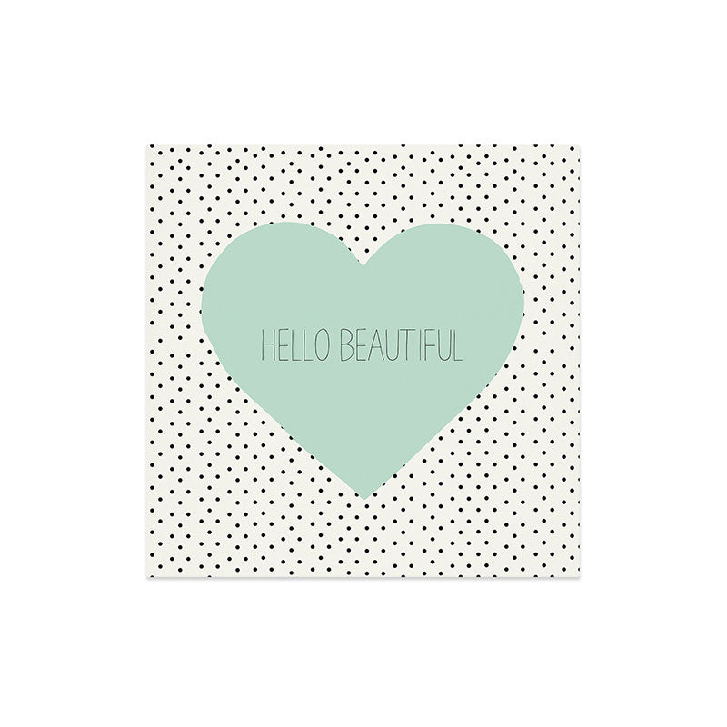 Hello Beautiful Heart Art Print Allyson Johnson