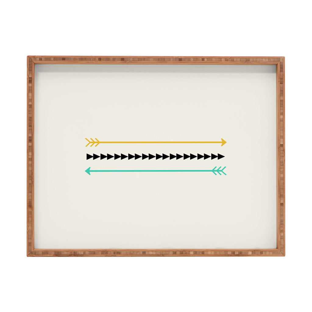 Minimal Arrows Rectangular Tray Allyson Johnson