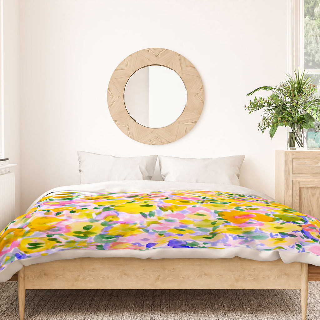Flower Fields Sunshine Duvet Cover Amy Sia