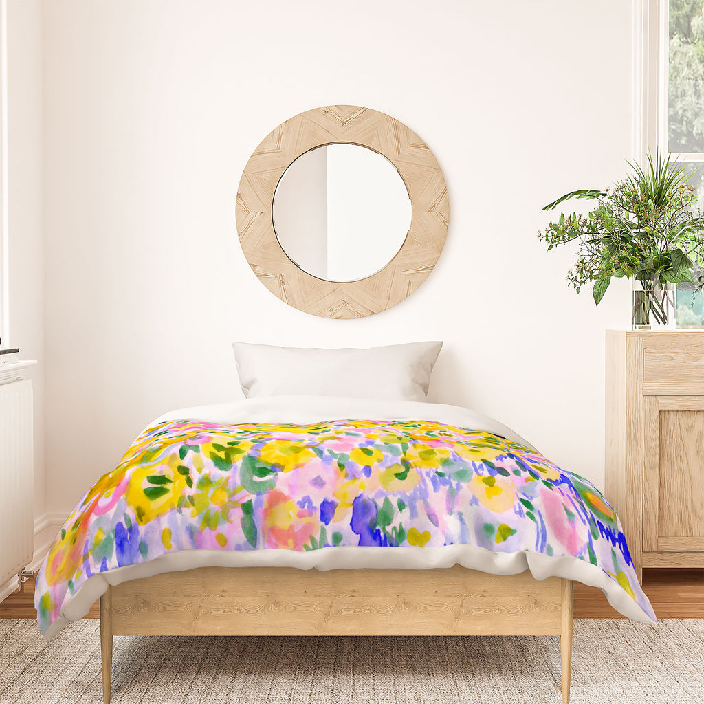 Flower Fields Sunshine Duvet Cover Amy Sia