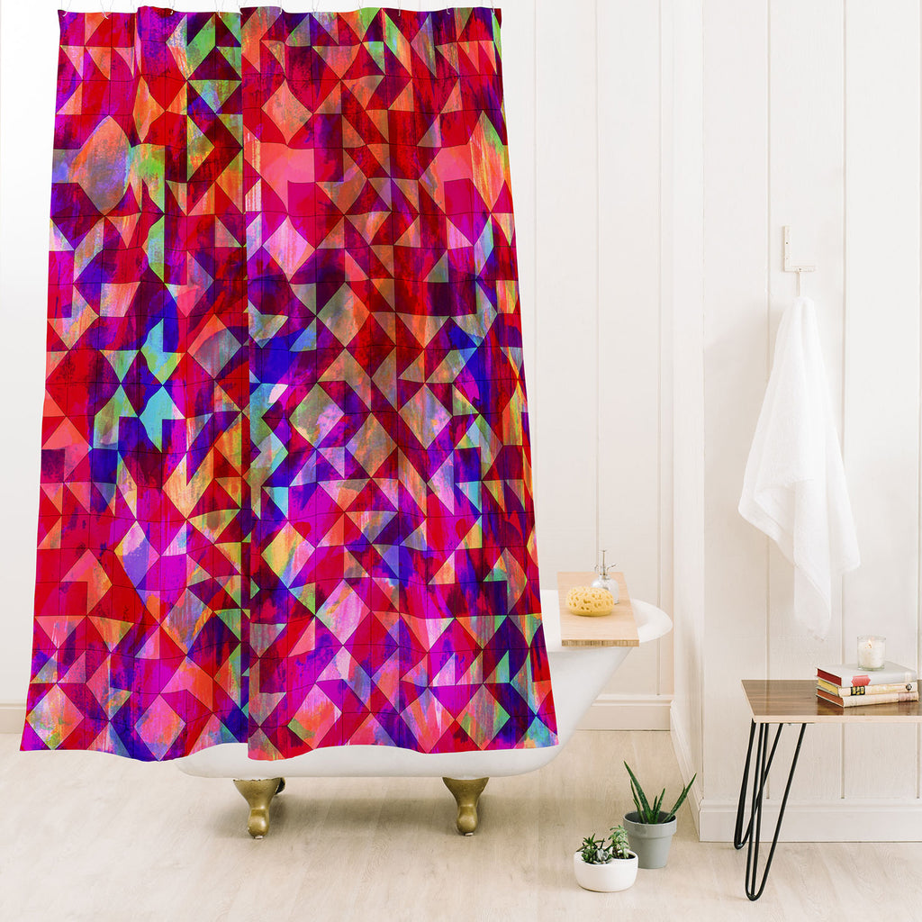 Geo Gem Shower Curtain Amy Sia