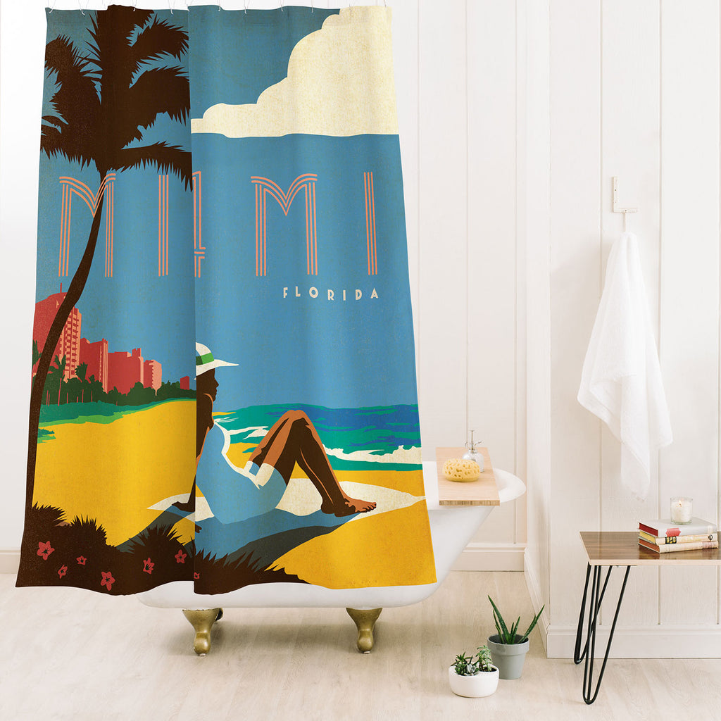 Miami Shower Curtain Anderson Design Group