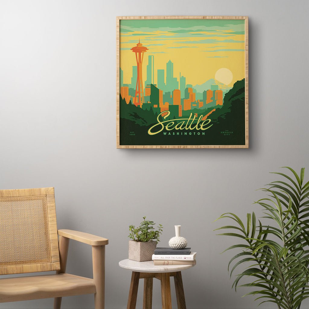 Seattle Framed Wall Art Anderson Design Group