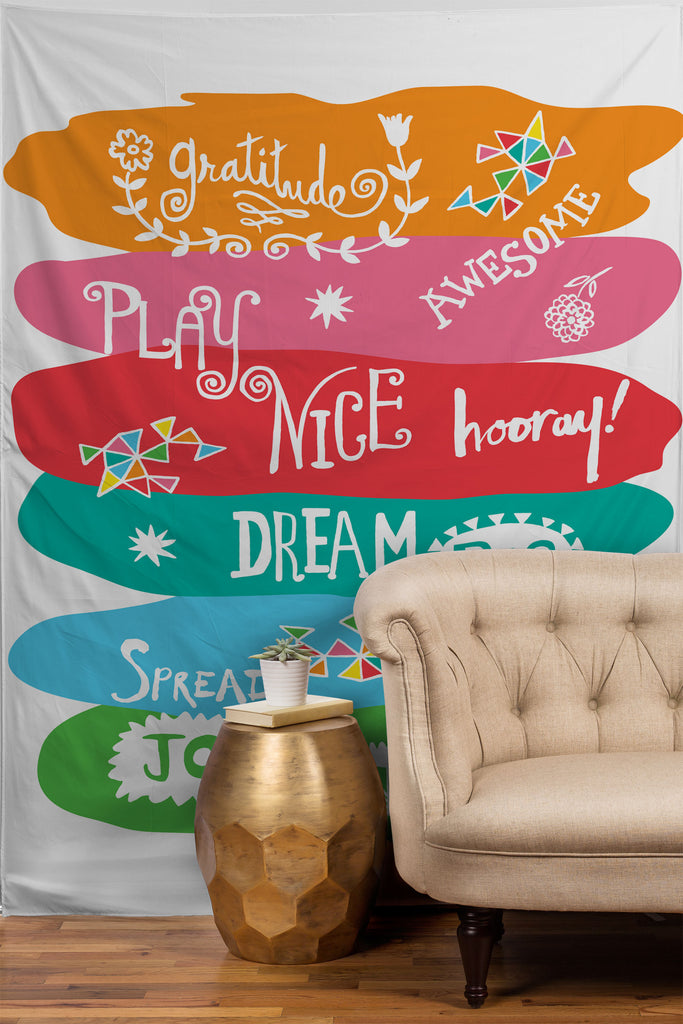 Woo Hoo Words Tapestry Andi Bird