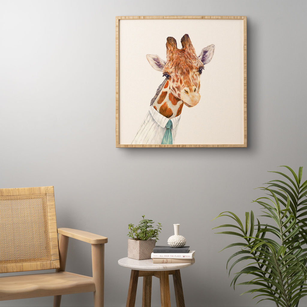 Mr Giraffe Framed Wall Art Animal Crew