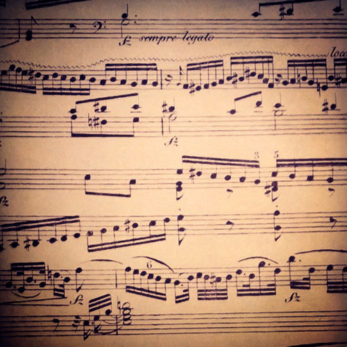 Sempre Legato Shower Curtain Ballack Art House