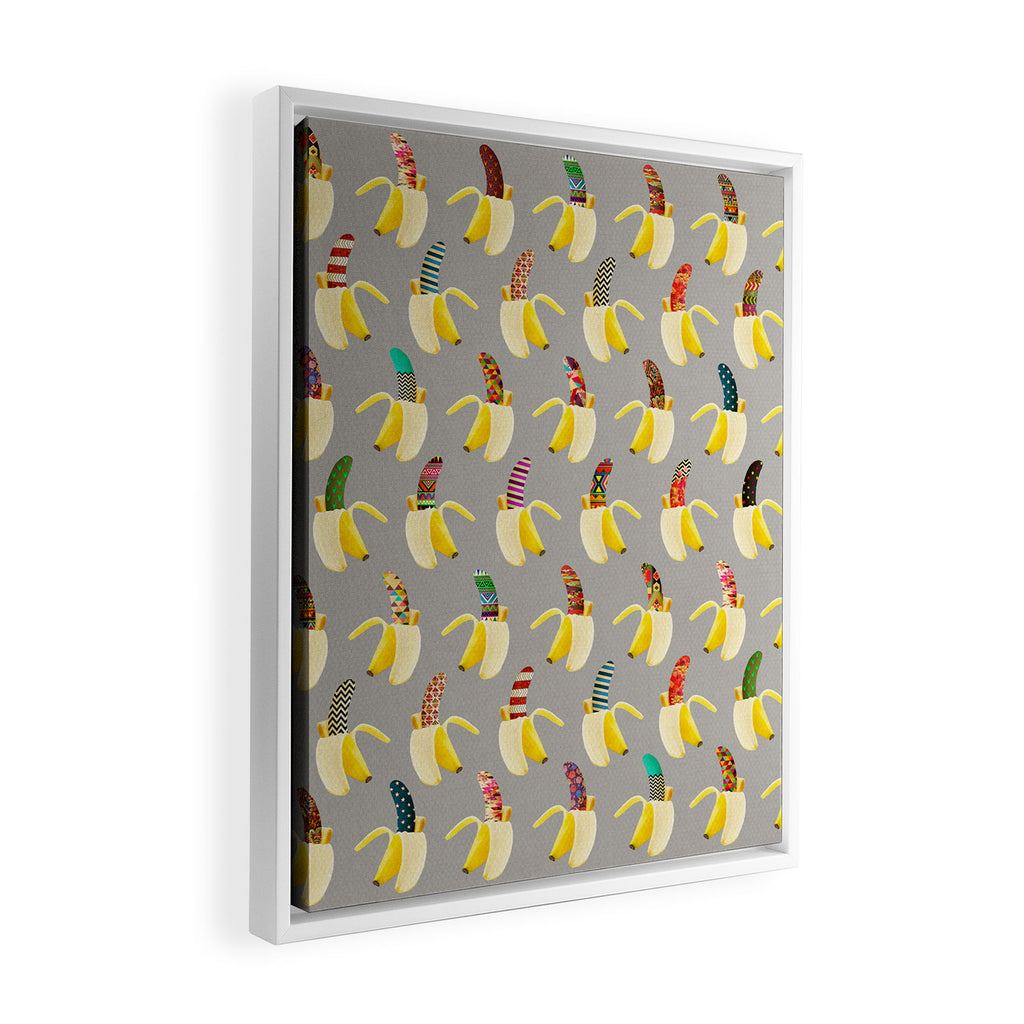Anna Banana Art Canvas Bianca Green