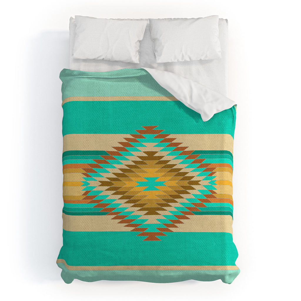 Fiesta Teal Duvet Cover Bianca Green
