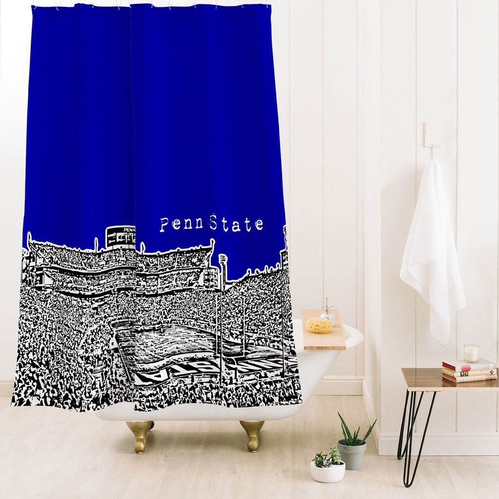 Penn State University Navy Shower Curtain Bird Ave