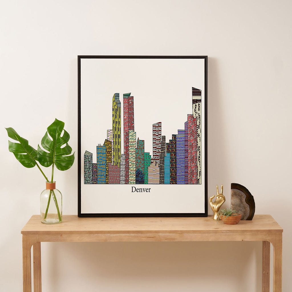 Denver City Art Canvas Brian Buckley