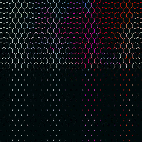 Honeycomb Arcade Shower Curtain Caleb Troy