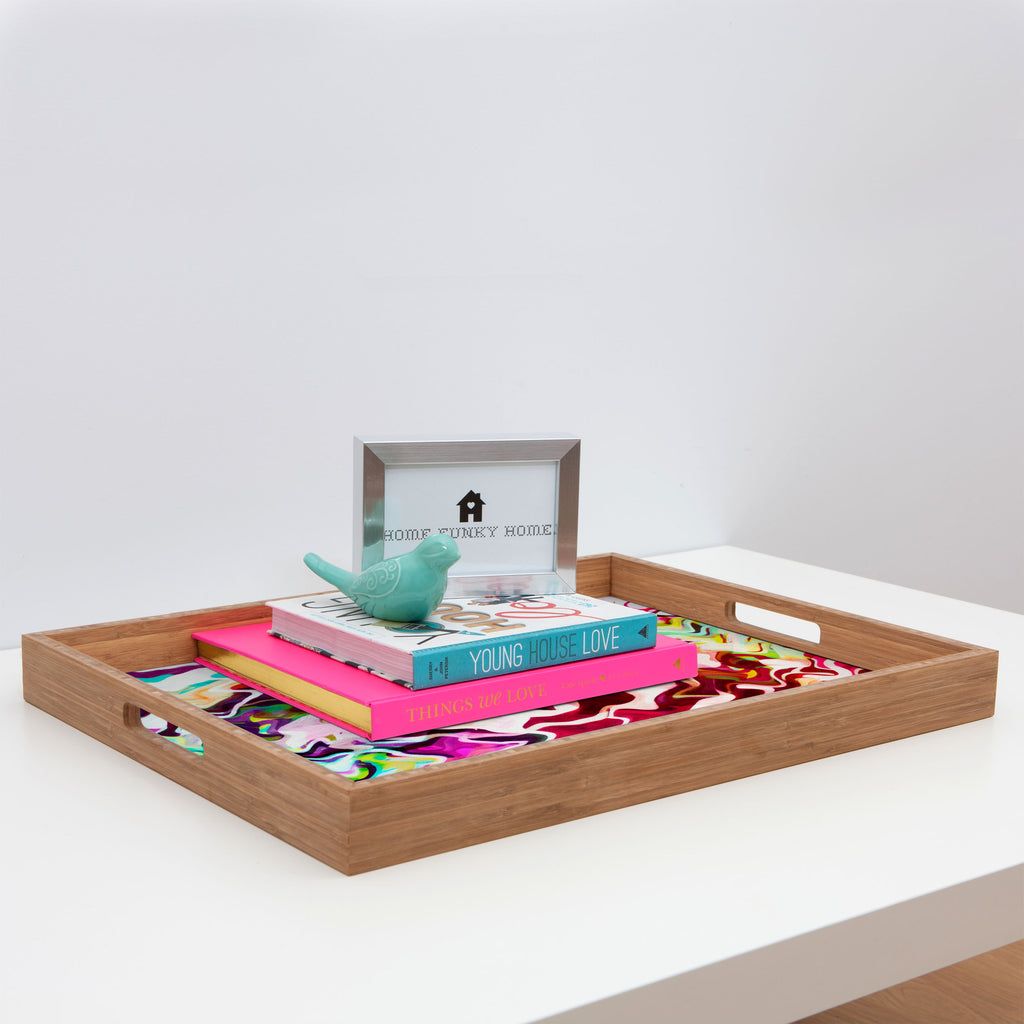 Melted Graffiti Rectangular Tray Caleb Troy