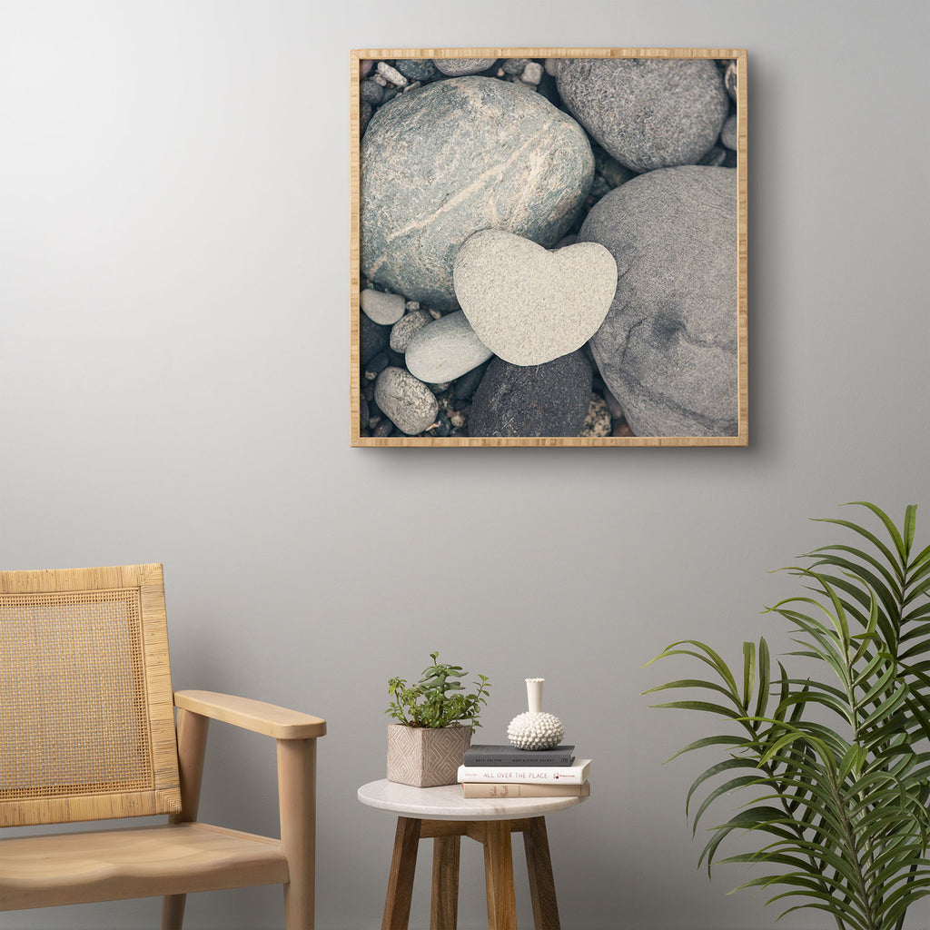 My Heart Shaped Rock Framed Wall Art Catherine Mcdonald