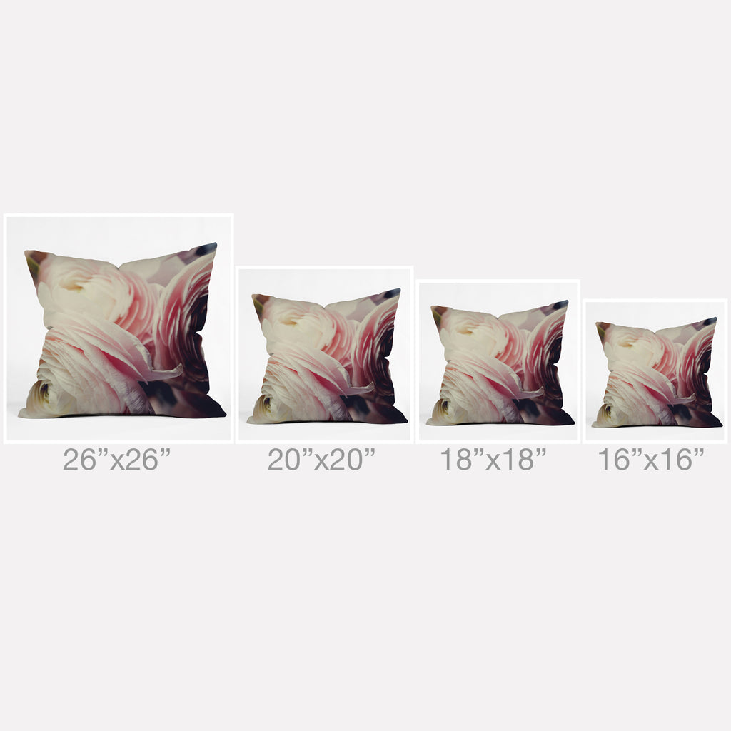 Ranunculus Pop Throw Pillow Chelsea Victoria
