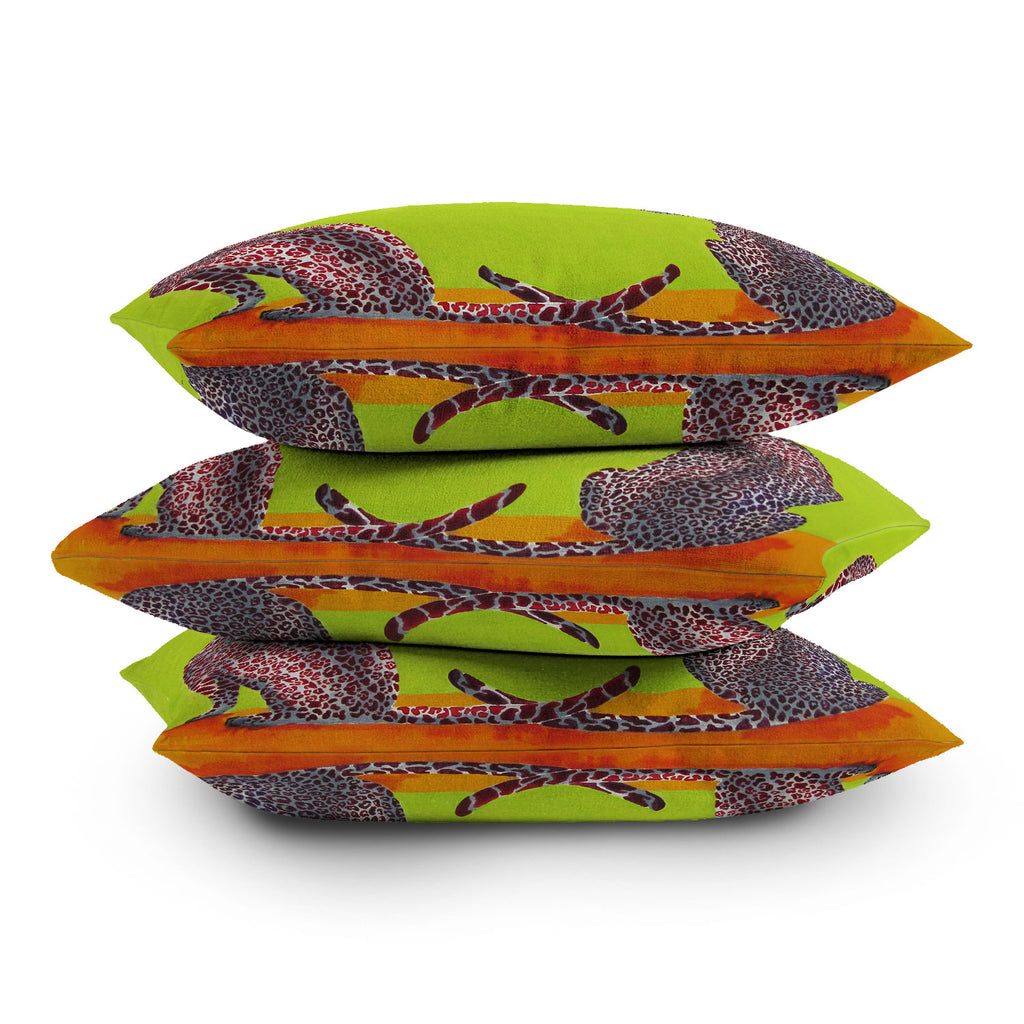 Leopard Lovers Throw Pillow Clara Nilles