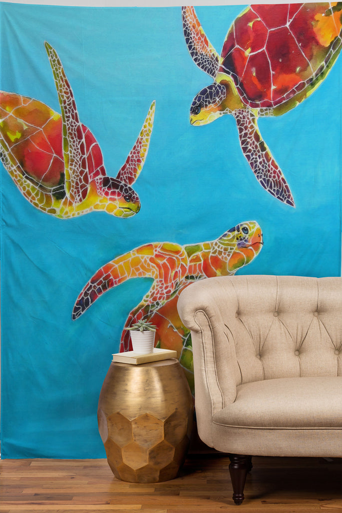 Tie Dye Sea Turtles Tapestry Clara Nilles