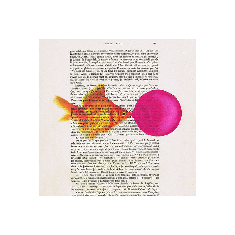 Goldfish With Bubblegum Art Print Coco De Paris